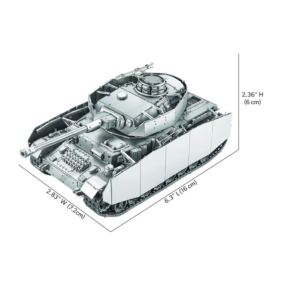 piececool 1:48 Panzer IV Tanks H - Metal model kits