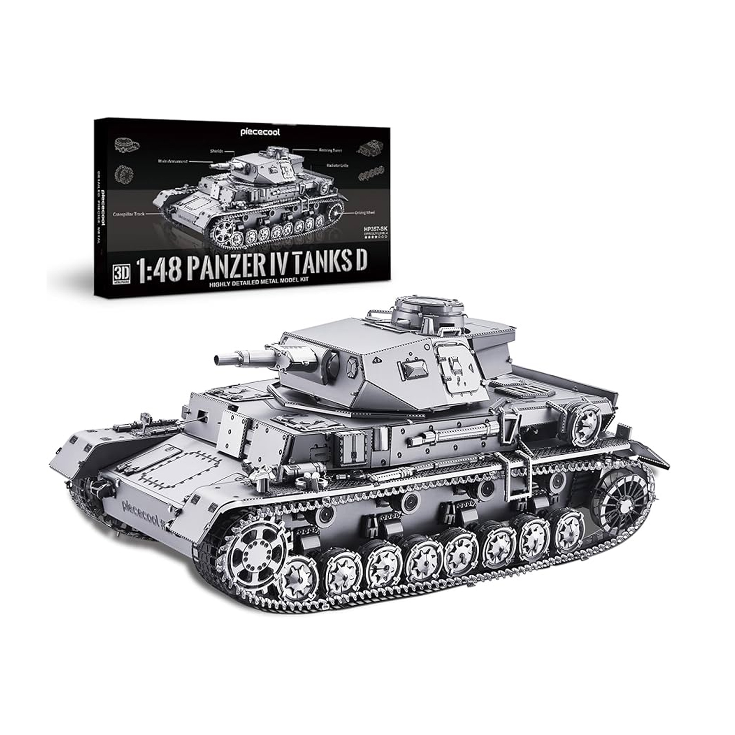 1:48 Panzer IV Tanks D - piececool US